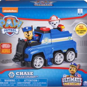 Paw Patrol 6045905 Chase’s Ultimate Rescue Police Cruiser with Lifting Seat and Fold Out Barricade