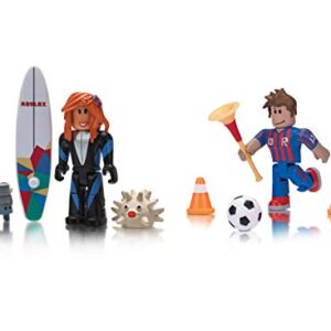 Roblox Celebrity Collection- Crezak: The Legend + Sharkbite Surfer Two Figure Bundle [Includes 2 Exclusive Virtual Items]