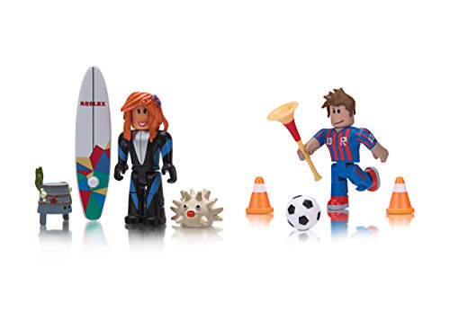 Roblox Celebrity Collection- Crezak: The Legend + Sharkbite Surfer Two Figure Bundle [Includes 2 Exclusive Virtual Items]