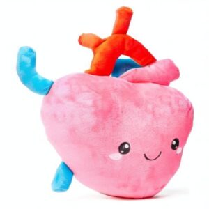 nerdbugs Heart Plush - I Aorta to Tell You How Much I Love You!- Adorable, Cute and Funny Cardiology Heart Plush/ Health Educational Gift/ Heart Surgery Gift/ Heart attack gift