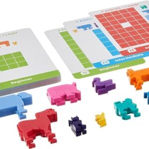 Brainwright Hay STAX - The Barnyard Packing Puzzle Multicolor, 5"