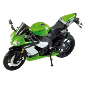 welly die cast motorcycle green kawasaki 2002 kx 250, 1:18 scale, unisex adult