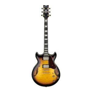 ibanez artcore expressionist am93qm - antique yellow sunburst