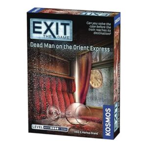 dead man on the orient express | exit: the game - a kosmos game | family-friendly, card-based at-home escape room experience for 1 to 4 players, ages 12+