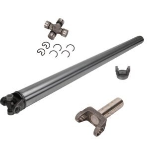 speedway motors u-weld-it custom steel driveshaft kit, 1310 universal joints series, 3 inch o.d., 50 inch length of tubing, includes gm 27 spline slip yoke