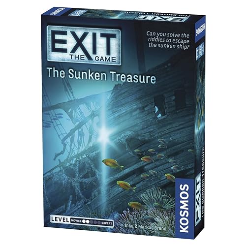 The Sunken Treasure | Exit: The Game - A Kosmos| Family-Friendly, Card-Based At-Home Escape Room Experience for 1 To 4 Players, Ages 10+