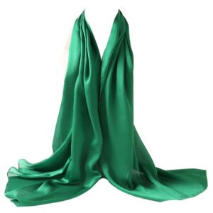 bellonesc silk scarf 100% silk long lightweight sunscreen shawls for women (fresh green)