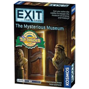 exit: the mysterious museum | exit: the game - a kosmos game | family-friendly, card-based at-home escape room experience for 1 to 4 players, ages 10+