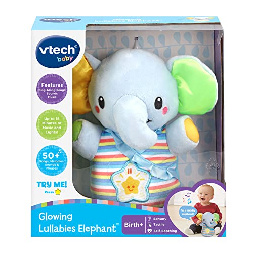 VTech Baby Glowing Lullabies Elephant, Blue