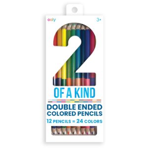 ooly, unmistakeables erasable colored pencils, stress and mess free marker pack you can erase, drawing & coloring pencils for kids and adults, colorful school supplies for arts and crafts, set of 12