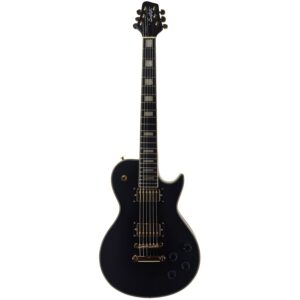 sawtooth 6 string solid-body electric guitar, right handed, satin black, (st-h70c-stnbk)