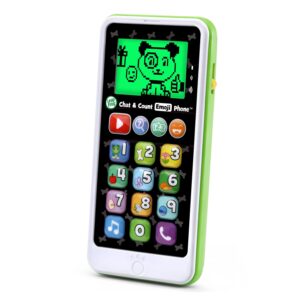 leapfrog chat and count emoji phone, green