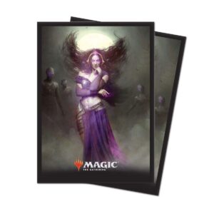 magic: the gathering core set 2019 "liliana, untouched by death deck protector sleeves (80 count)