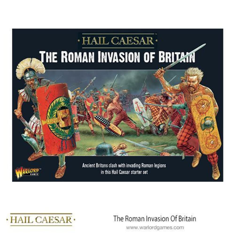 Warlord Games Hail Caesar: The Roman Invasion of Britain Starter Set Military Table Top Wargaming Plastic Model Kit 101510001,Unpainted