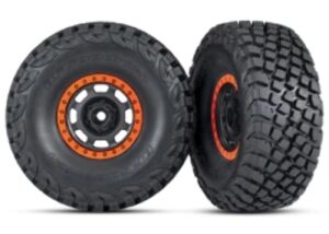 traxxas 8472 desert racer wheels with bfgoodrich baja kr3 tires, black