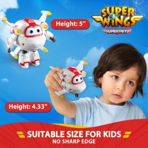 Super Wings Transformer Toys 5" Action Figure Supercharged Tobot Astro, 2 in 1 Rescue Bots Transforming Airplane Robot Toys, Educational Toys for Boys and Girls Age 3+, Gifts for Preschool Kids, Astro