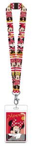 disney 85928 minnie mouse red lanyard novelty and amusement toys, multi-colored, 3"