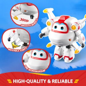 Super Wings Transformer Toys 5" Action Figure Supercharged Tobot Astro, 2 in 1 Rescue Bots Transforming Airplane Robot Toys, Educational Toys for Boys and Girls Age 3+, Gifts for Preschool Kids, Astro