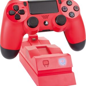 Venom PlayStation 4 Twin Charge Docking Station - Red (PS4)