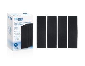 fette filter - air purifier pre-filter compatible with honeywell hrf-k2. (pack of 4)