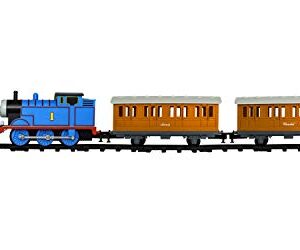 Lionel Battery-Operated Mattel Thomas & Friends Toy Train Set with Locomotive, Train Cars, Track & Remote with Authentic Train Sounds, & Moving Eyes for Kids 4+