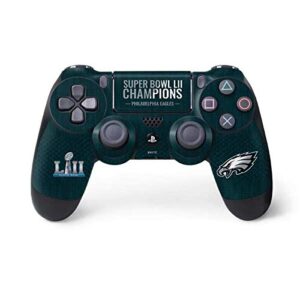 skinit decal gaming skin compatible with ps4 controller - officially licensed nfl philadelphia eagles super bowl lii champions design