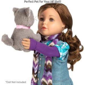 Adora Amazon Exclusive Amazing Pets - Soft and Cuddly Plush Pet for Amazing Girls Collection, Doll Accessory Set, Birthday Gift For Ages 6+ - Misty the Grey Kitty