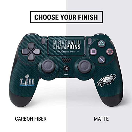 Skinit Decal Gaming Skin Compatible with PS4 Controller - Officially Licensed NFL Philadelphia Eagles Super Bowl LII Champions Design