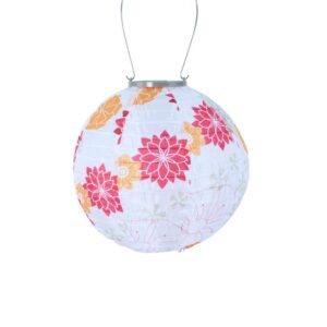 allsop home & garden 31578 glow solar lantern44; floral bloom