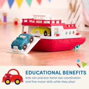 Battat- Wonder Wheels- Pool And Bath Toys For Babies, Toddlers – Floating Toy Boat For Water Play – Recyclable Materials- Ferry Boat – 1 year +