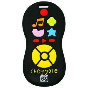 silli chews remote teether for baby unisex fake pretend play tv remote control toy toddler chewmote favorite baby teether infant silicone teething toy black silly chew toys for kids