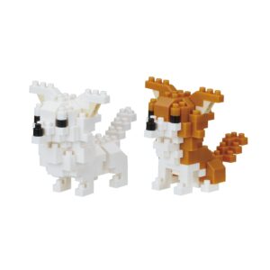 nanoblock chihuahua building kit, brown