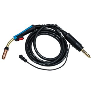 imeshbean® 12 ft 250a mig welding gun torch stinger replacement for miller millermatic 200, 210, 212, 250, 250x, 251, 252, vintage; ga-20c, ga-21c, and m-25 169596 welding guns