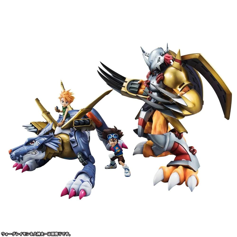 Digimon Adventures: Metal Garurumon & Yamato Gem Series PVC Statue