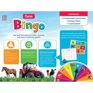 MasterPieces Kids Games - Farm Bingo Game