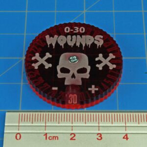 LITKO Wound Dials | Health Tracker | Life Counter | Tabletop Games | Collectible Card Games | Living Card Games | Role Playing Games | LCG | RPG | (Numbered 0-30 (Single Dial))