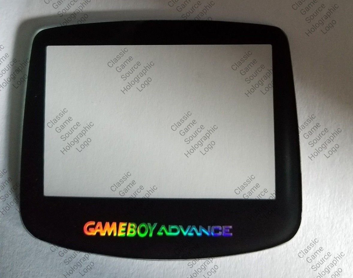 Real Glass Holographic Screen Lens for Nintendo Game Boy Advance W/ Adhesive