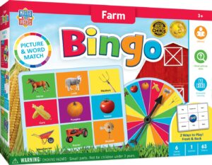 masterpieces kids games - farm bingo game