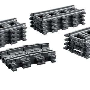 LEGO City Tracks 60205-20 Pieces Extension Accessory Set, Train Track and Railway Expansion, Compatible with LEGO City Sets, Building Toy for Kids, Great Gift for Train and LEGO City Enthusiasts