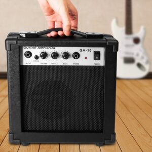 luvay 10 watt electric guitar amplifier, with back support - stand