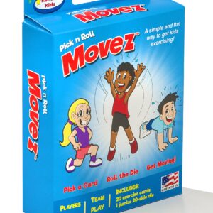 Kenson Kids Pick n Roll Movez, Exercise Game, Perfect for Rainy Days, Home & Classroom, Preschool & Kids of All Ages.