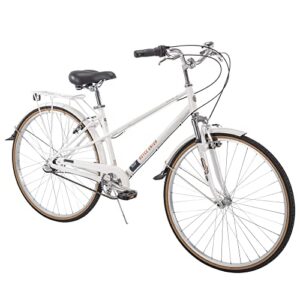 royce union rmx 700c womens 3-speed commuter bike, 17" aluminum frame, white