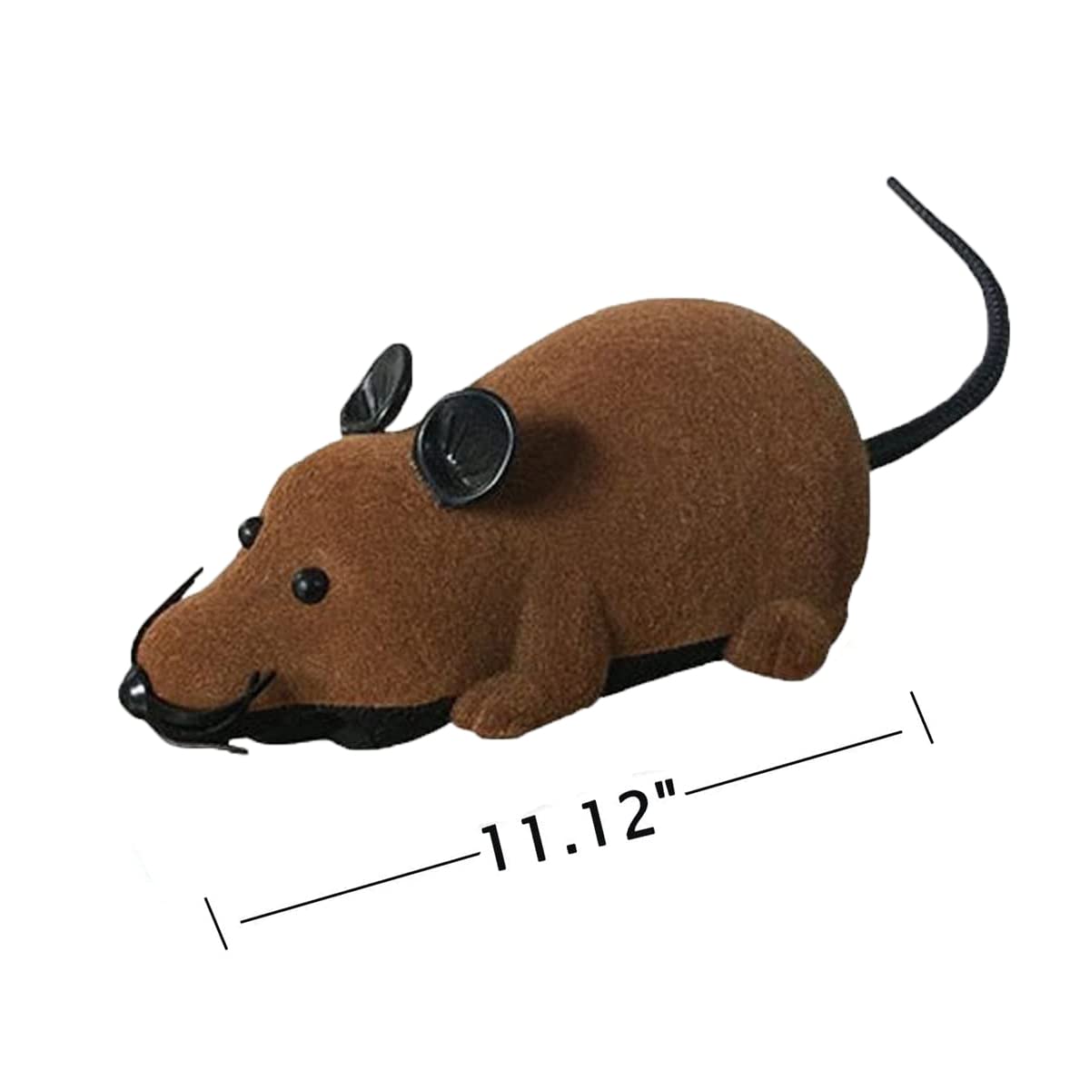 Greatstar Remote Control Rat Toy, Wireless Electronic Mouse, One Best Gift for Your Cats Dogs Pet Or Kids & Children Curious Love (Brown)