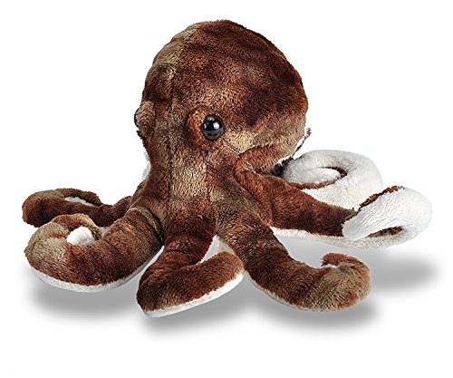 Wild Republic Octopus Plush, Stuffed Animal, Plush Toy, Gifts for Kids, Sea Critters, 8"