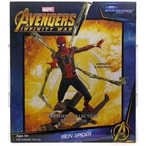 diamond select toys marvel premier collection: avengers infinity war spider-man resin statue