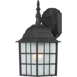 nuvo 60/3482 one light outdoor wall mount, black