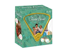 usaopoly trivial pursuit golden girls trivia game | golden girls tv show themed game | 600 questions to relive all the classic moments from the golden girls | themed trivial pursuit game