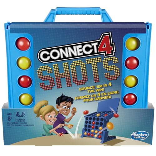 Hasbro Gaming Connect 4 Shots Board Game Activity for Kids Ages 8+, Active Games for Kids, Family Games for 2 Players, Kids Games, Kids Gifts