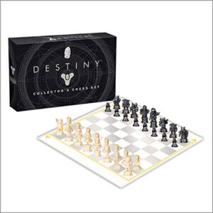 USAOPOLY Destiny Chess Set | Destiny 2 Video Game Chess Game | 32 Custom Sculpt Collectable Figure Chess Pieces and Custom Chess Board