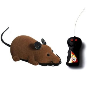 greatstar remote control rat toy, wireless electronic mouse, one best gift for your cats dogs pet or kids & children curious love (brown)